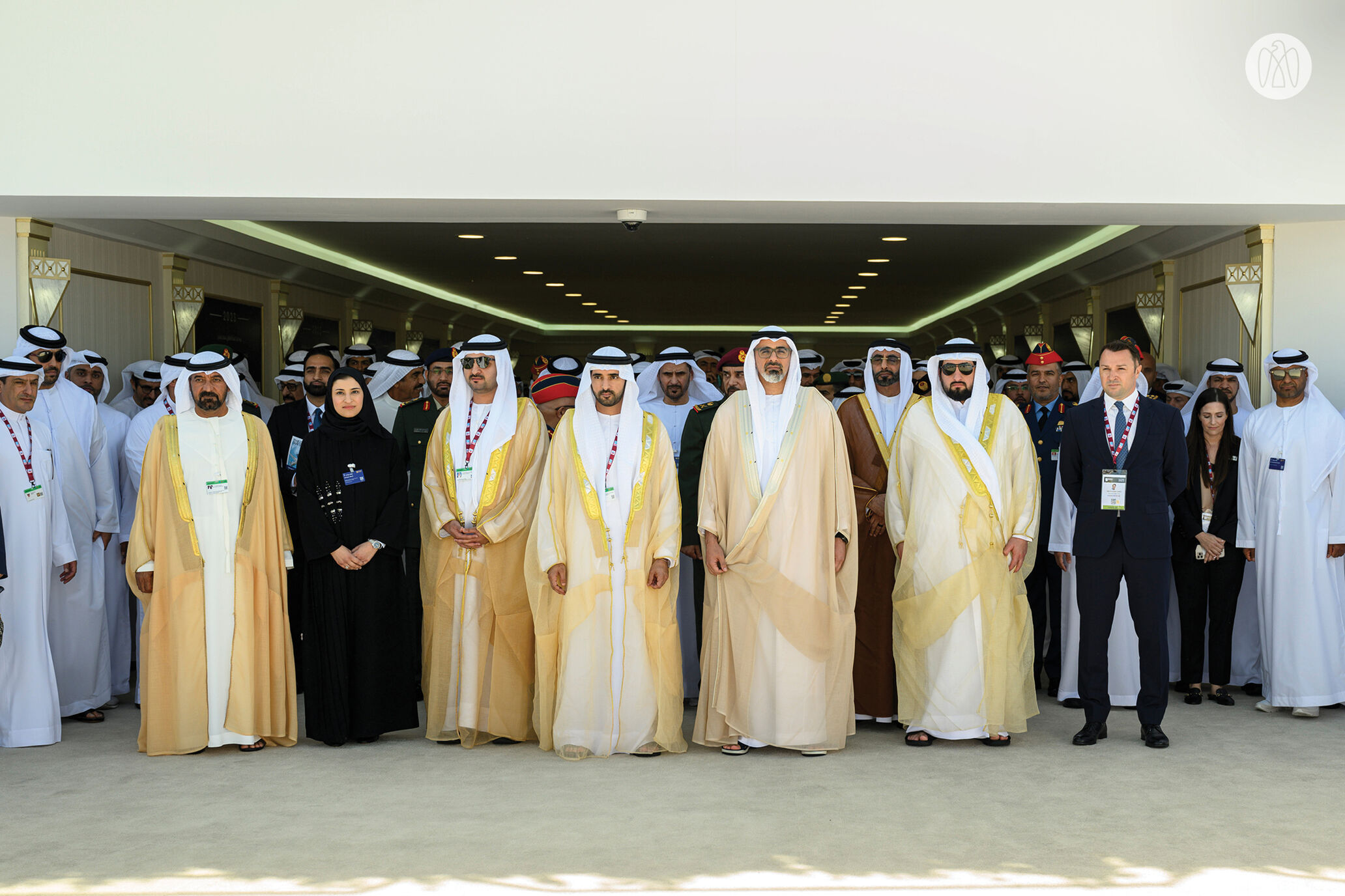 Khaled bin Mohamed, Hamdan bin Mohammed receive delegations attending Dubai Airshow 2023