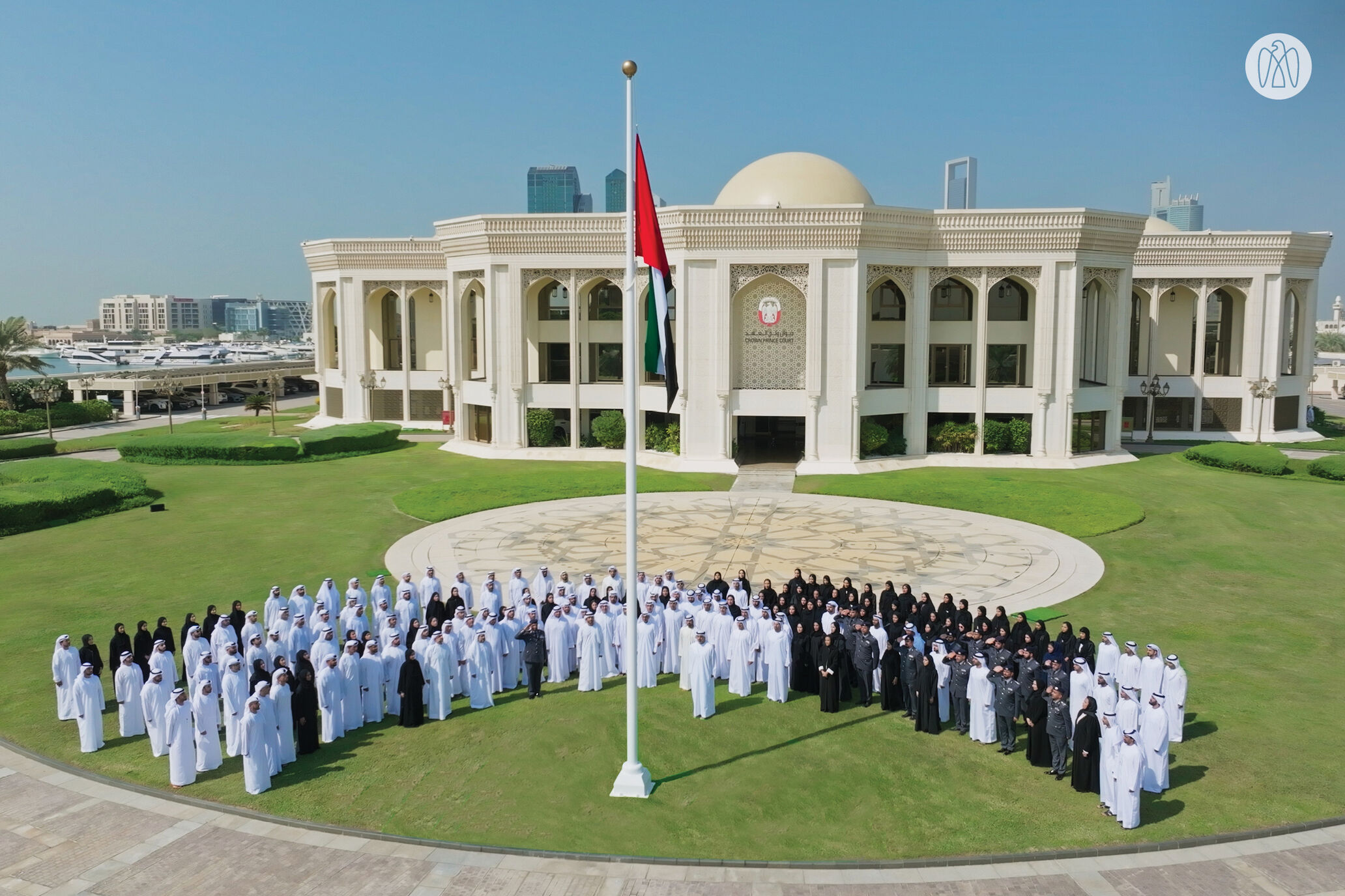 Khaled bin Mohamed bin Zayed raises UAE flag at Abu Dhabi Crown Prince ...
