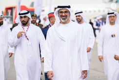 Khaled bin Mohamed bin Zayed attends events on 4th day of Dubai Airshow 2023