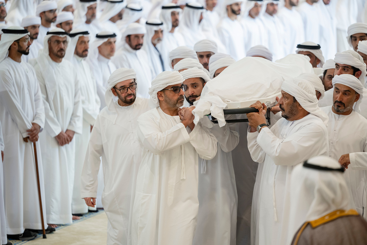 Sheikhs perform funeral prayer for Hazza bin Sultan bin Zayed