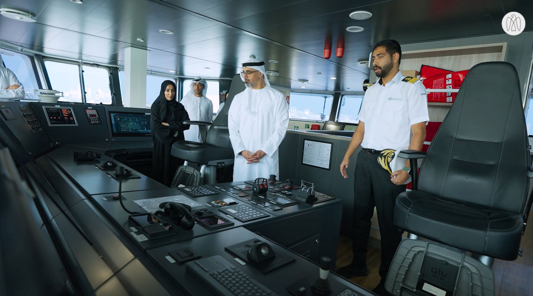 Khaled bin Mohamed bin Zayed tours marine research vessel Jaywun