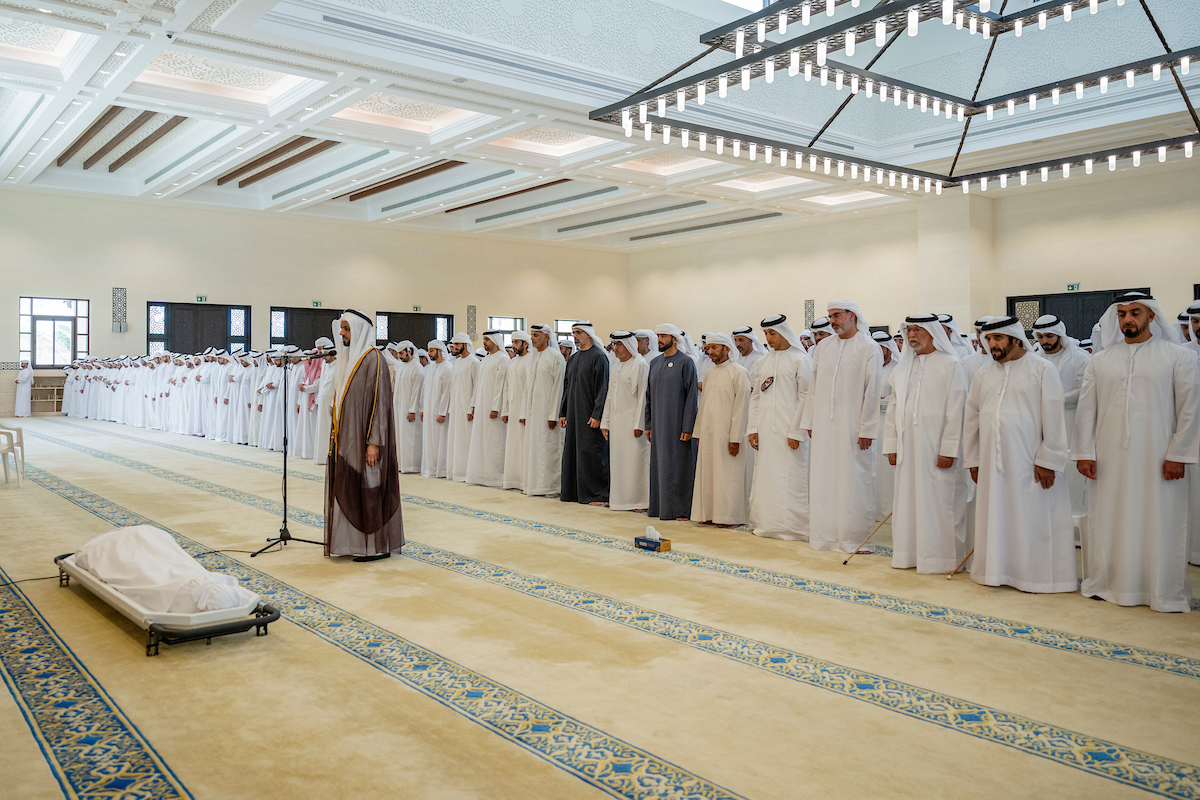 Sheikhs perform funeral prayer for Hazza bin Sultan bin Zayed