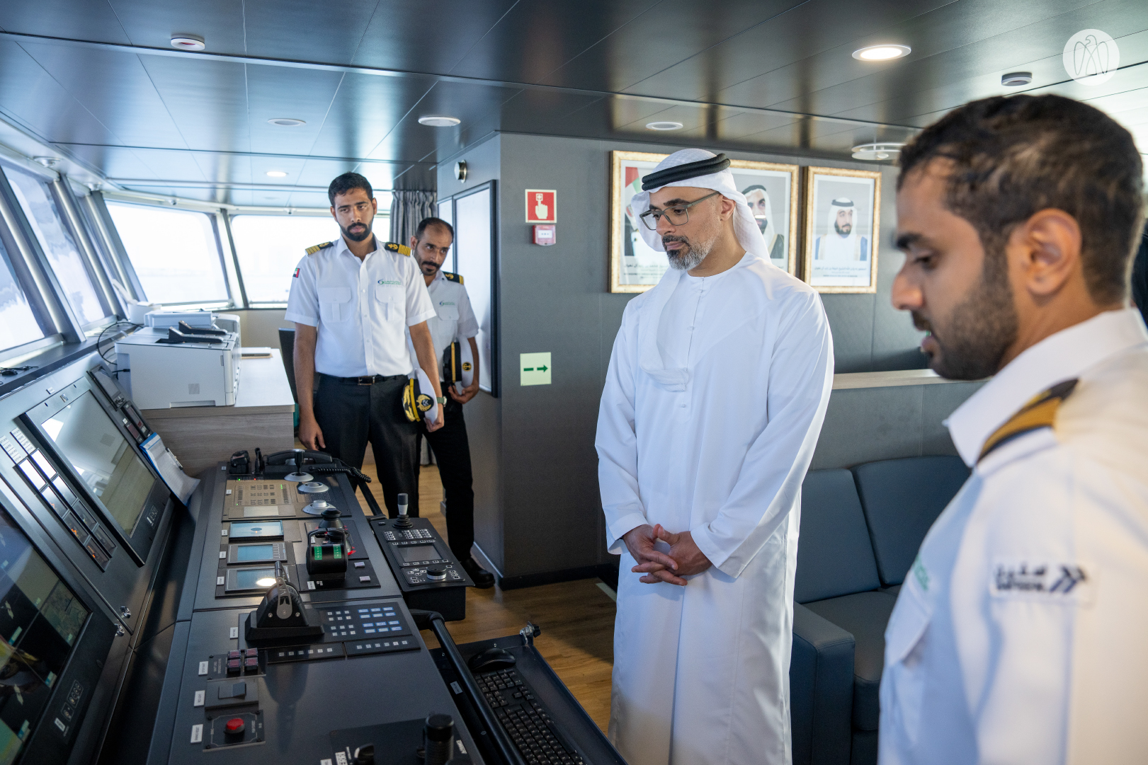Khaled bin Mohamed bin Zayed tours marine research vessel Jaywun