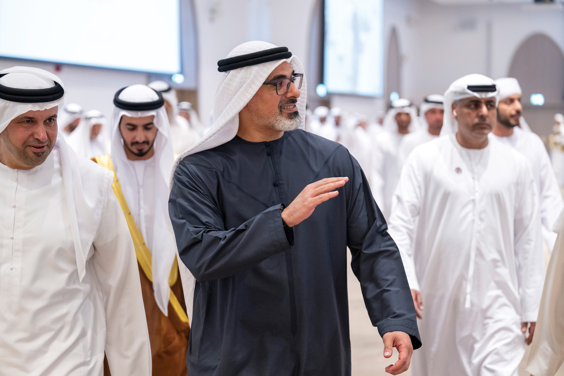 Khaled bin Mohamed bin Zayed attends Rashid Ali Rashid Al Nuaimi ...