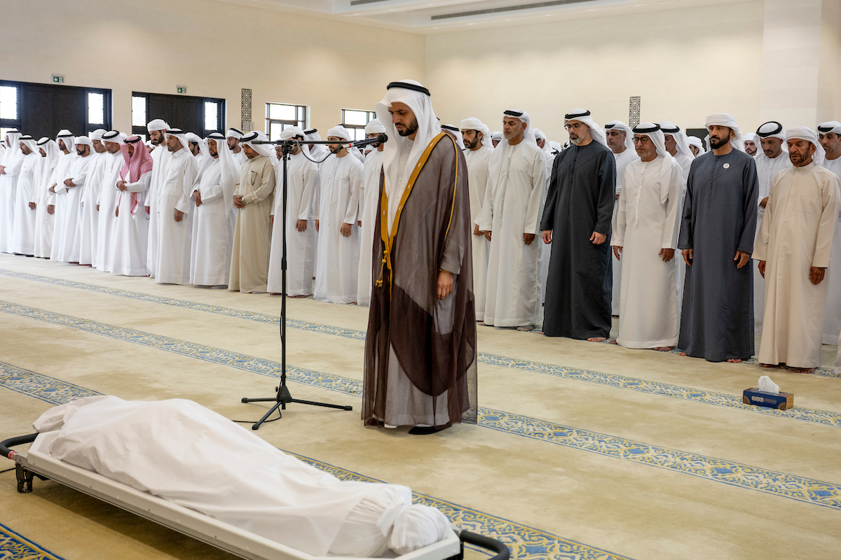 Sheikhs perform funeral prayer for Hazza bin Sultan bin Zayed