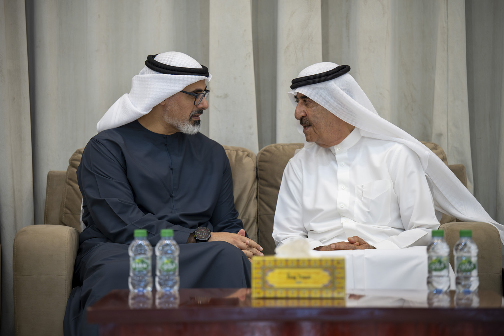 Ruler of Umm Al Quwain receives condolences from Crown Prince of Abu ...
