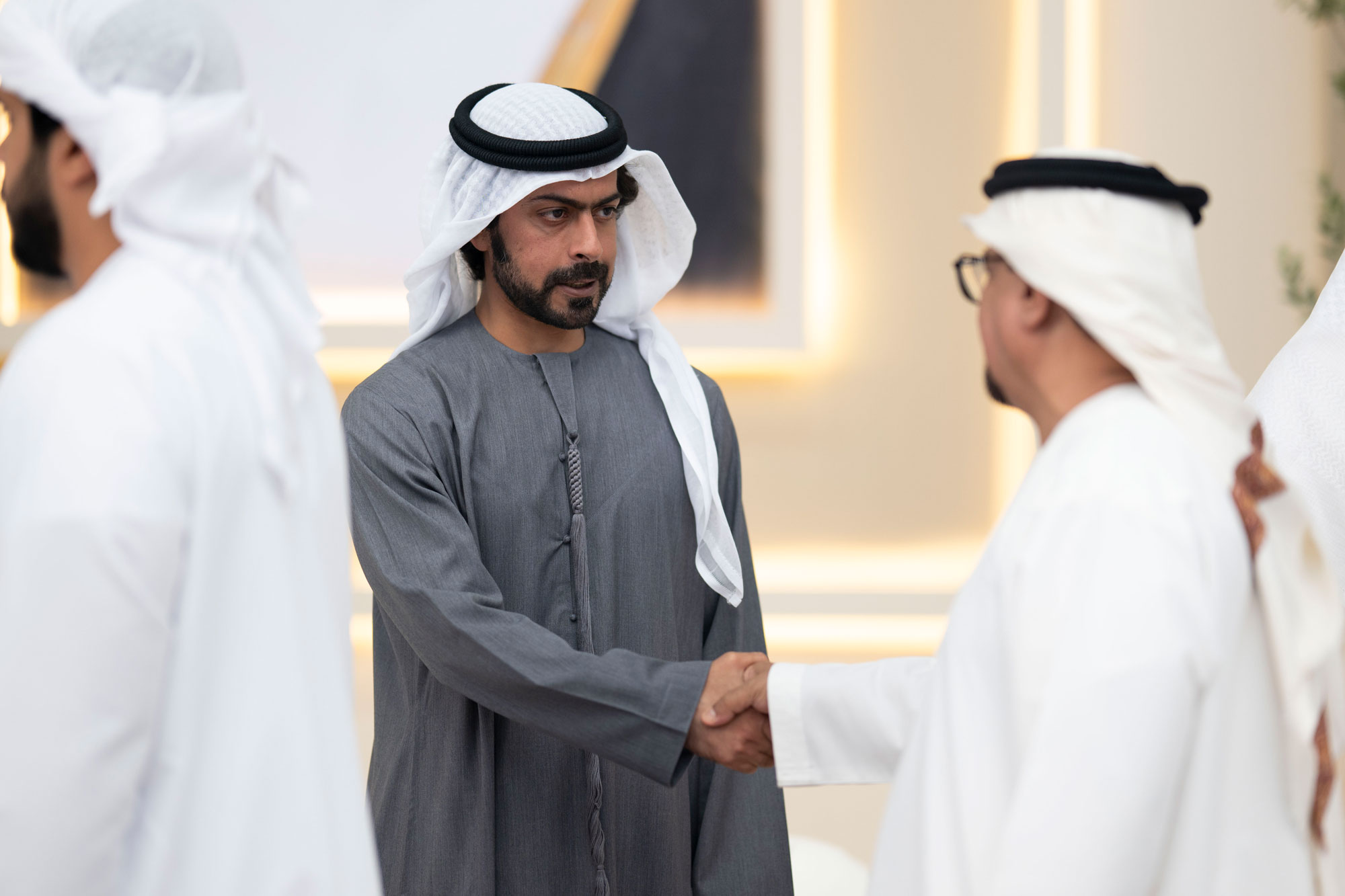 Khalifa bin Tahnoon bin Mohammed attends Sultan bin Saeed Al Dhaheri ...