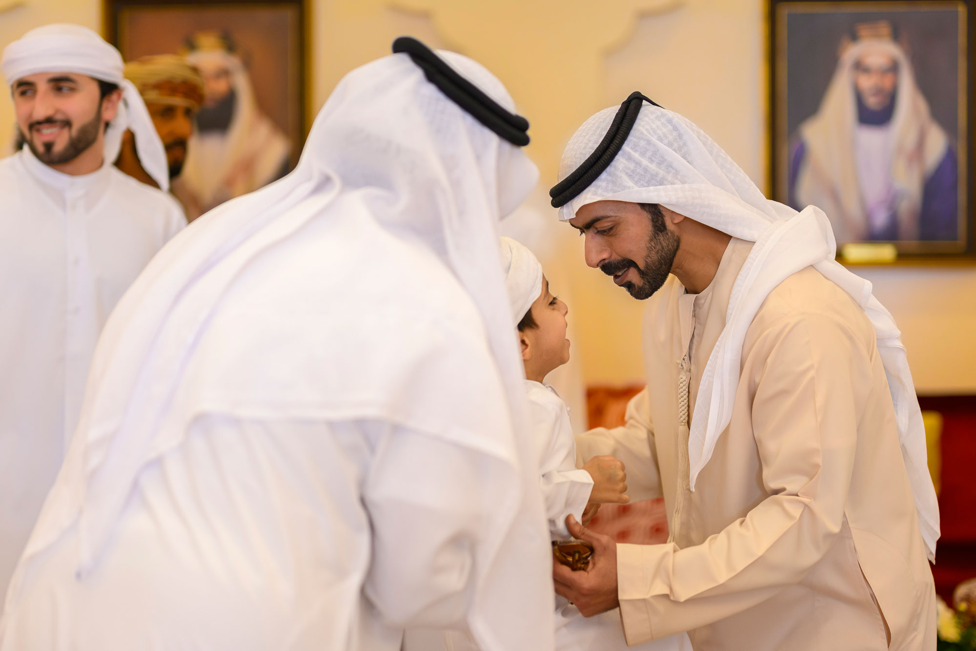Khalifa bin Tahnoon bin Mohammed attends a wedding reception of Ali ...