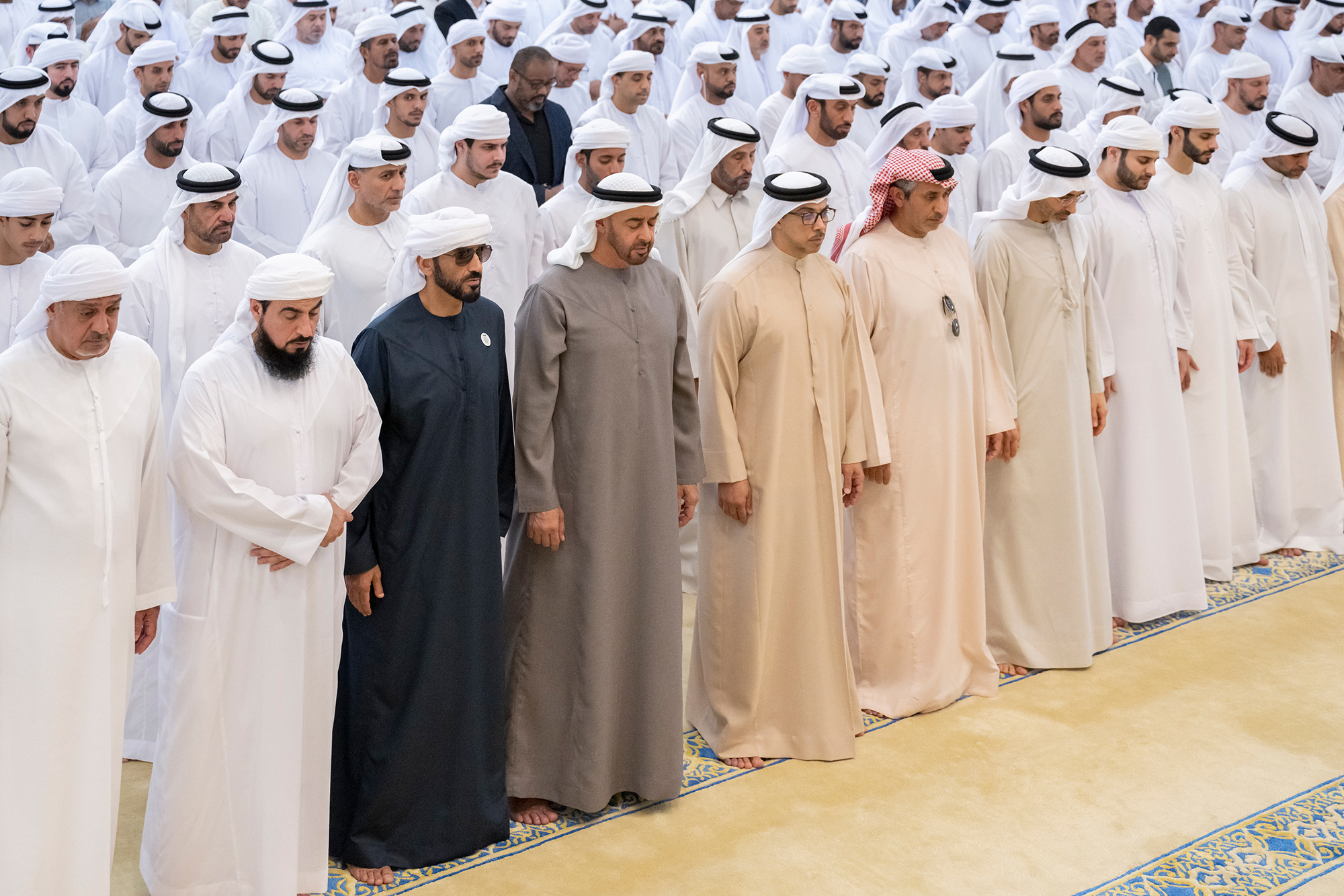 UAE President and Sheikhs perform funeral prayer for Saeed bin Zayed