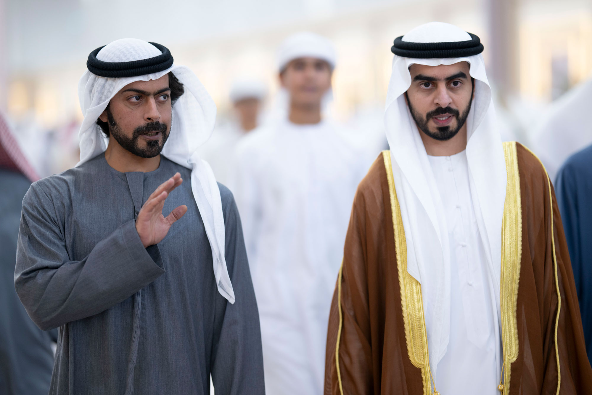 Khalifa bin Tahnoon bin Mohammed attends Sultan bin Saeed Al Dhaheri ...