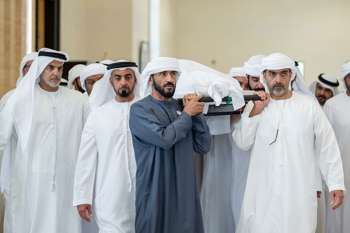 Sheikhs perform funeral prayer for Hazza bin Sultan bin Zayed